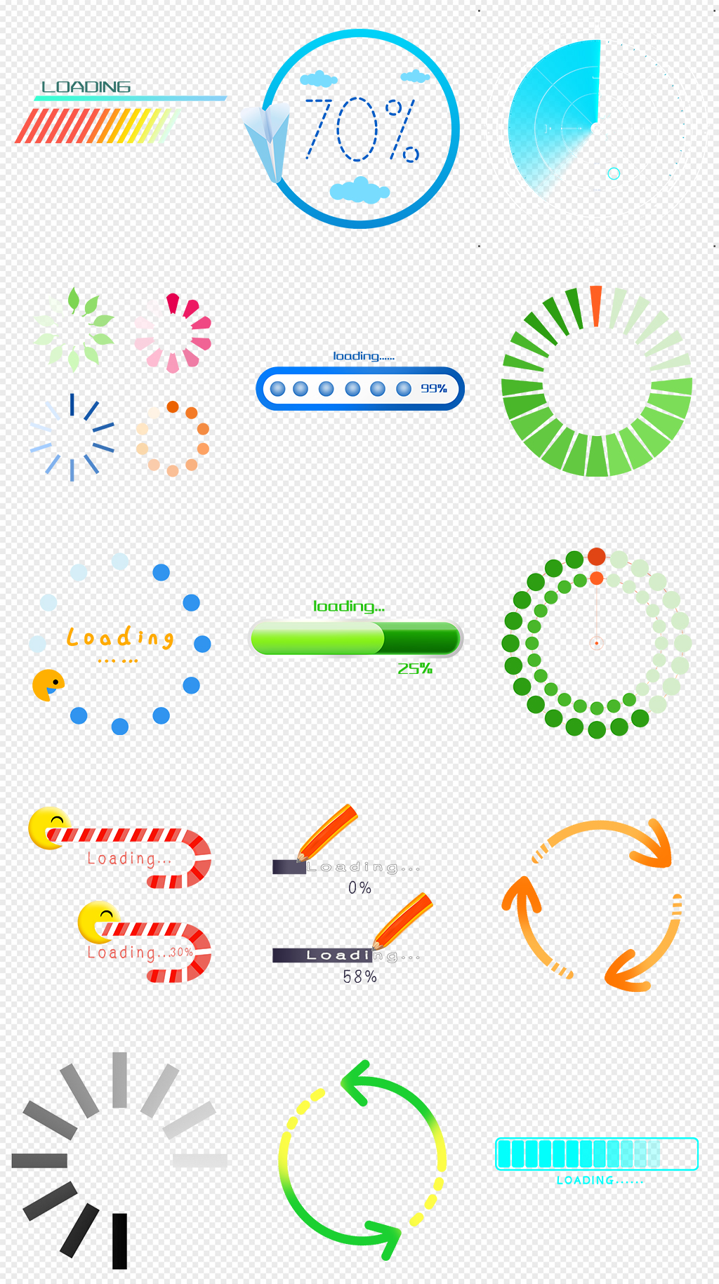 进度条绿色素材_进度条绿色模板_进度条绿色设计图片免费下载-众图网