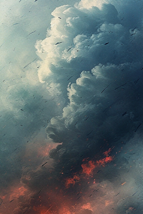 战火战争烟雾质感竖图背景素材下载-众图网