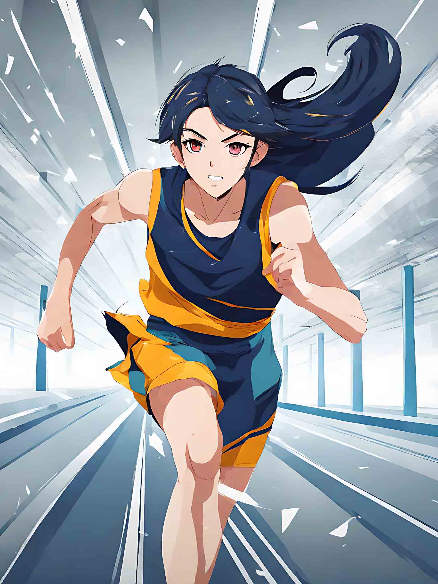 动漫风跑步的学生插画模板下载-编号6218690-众图网