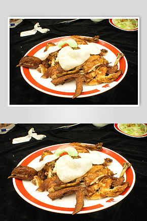 炭烤鹌鹑家常美食摄影图素材下载-众图网