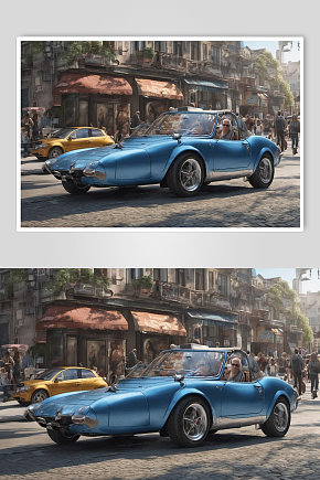 数字艺术酷炫蓝色超跑模板下载-编号5510068-众图网