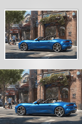 数字艺术酷炫蓝色超跑模板下载-编号5510012-众图网