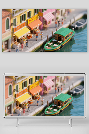 微缩景观威尼斯水乡素材下载-众图网