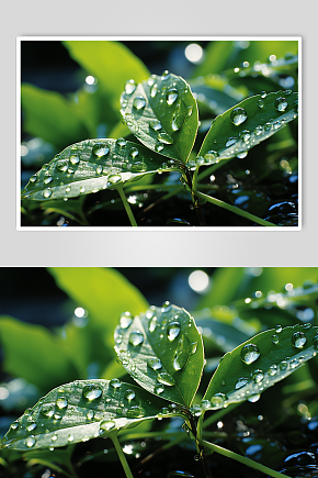 数字艺术清新露珠摄影图模板下载-编号5668994-众图网