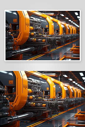 现代化科技感生产车间场景素材下载-众图网