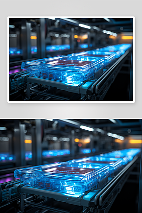 现代化科技感生产车间场景素材下载-众图网