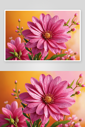 粉红色花朵特写圣德图素材下载-众图网