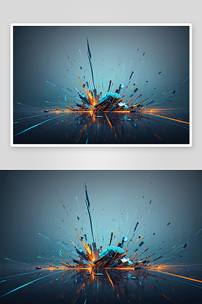 科技抽象矩阵背景三维图形图素材下载-众图网