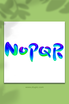 炫酷涂鸦创意IJKLM英文字母艺术字素材下载-众图网