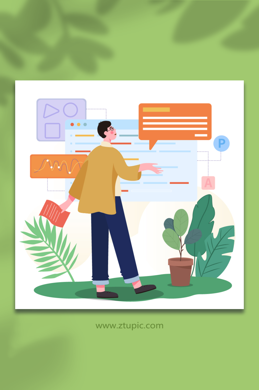 扁平化风格插画素材_扁平化风格插画模板_扁平化风格插画设计图片免费下载-众图网