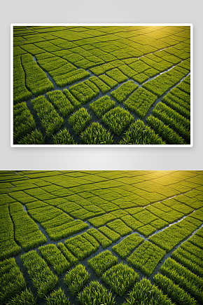 鸟瞰热带稻田高清特写图片素材下载-众图网