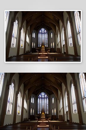 庄严与敬畏宁静乡村的教堂素材下载-众图网