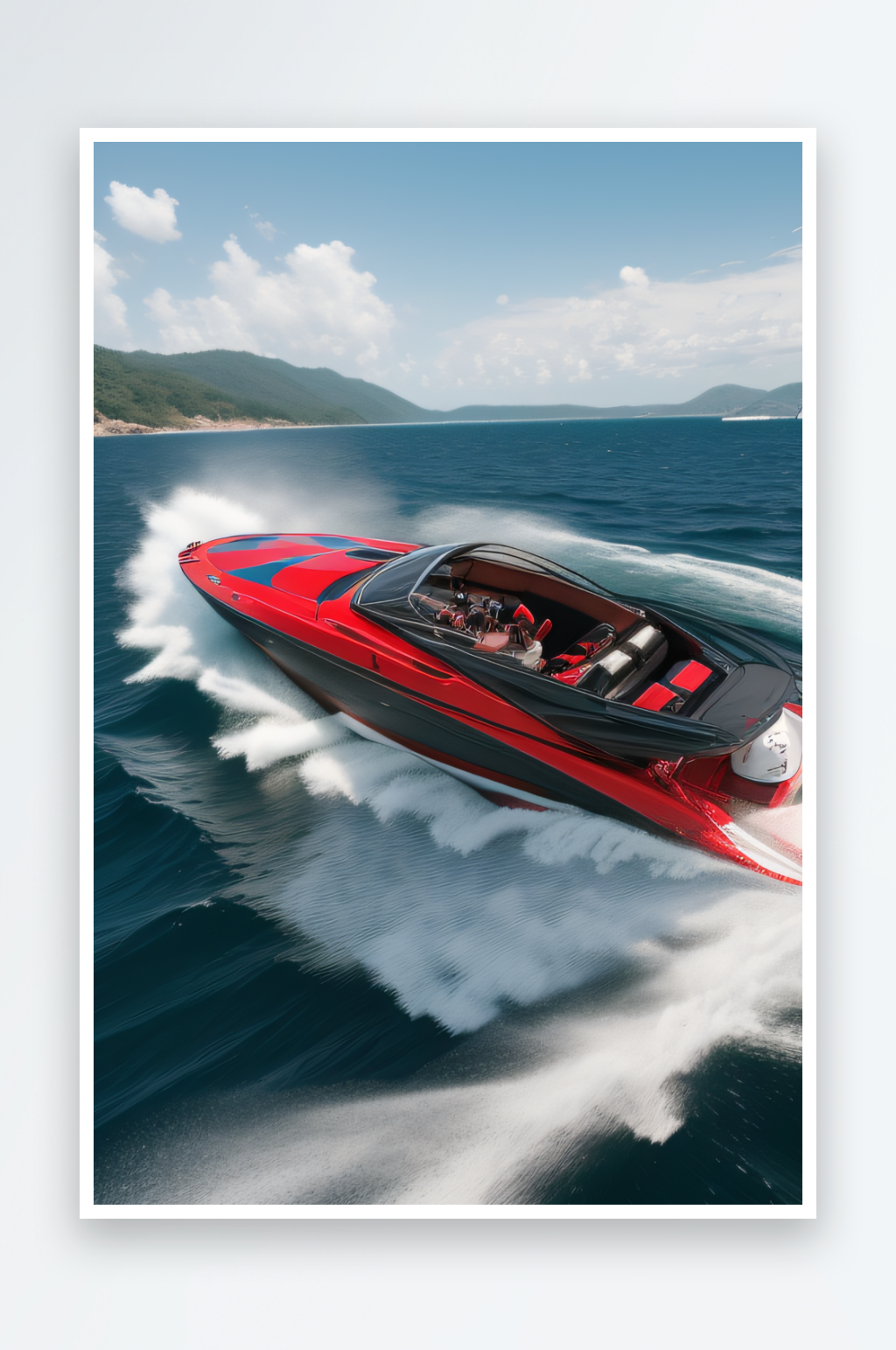 海上速度驾驶摩托艇的刺激模板下载-编号8081959-众图网