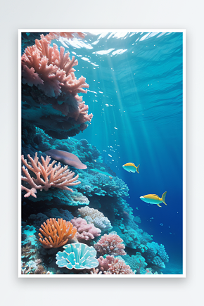 海洋精细之美马尔代夫的奇妙海底世界素材下载-众图网