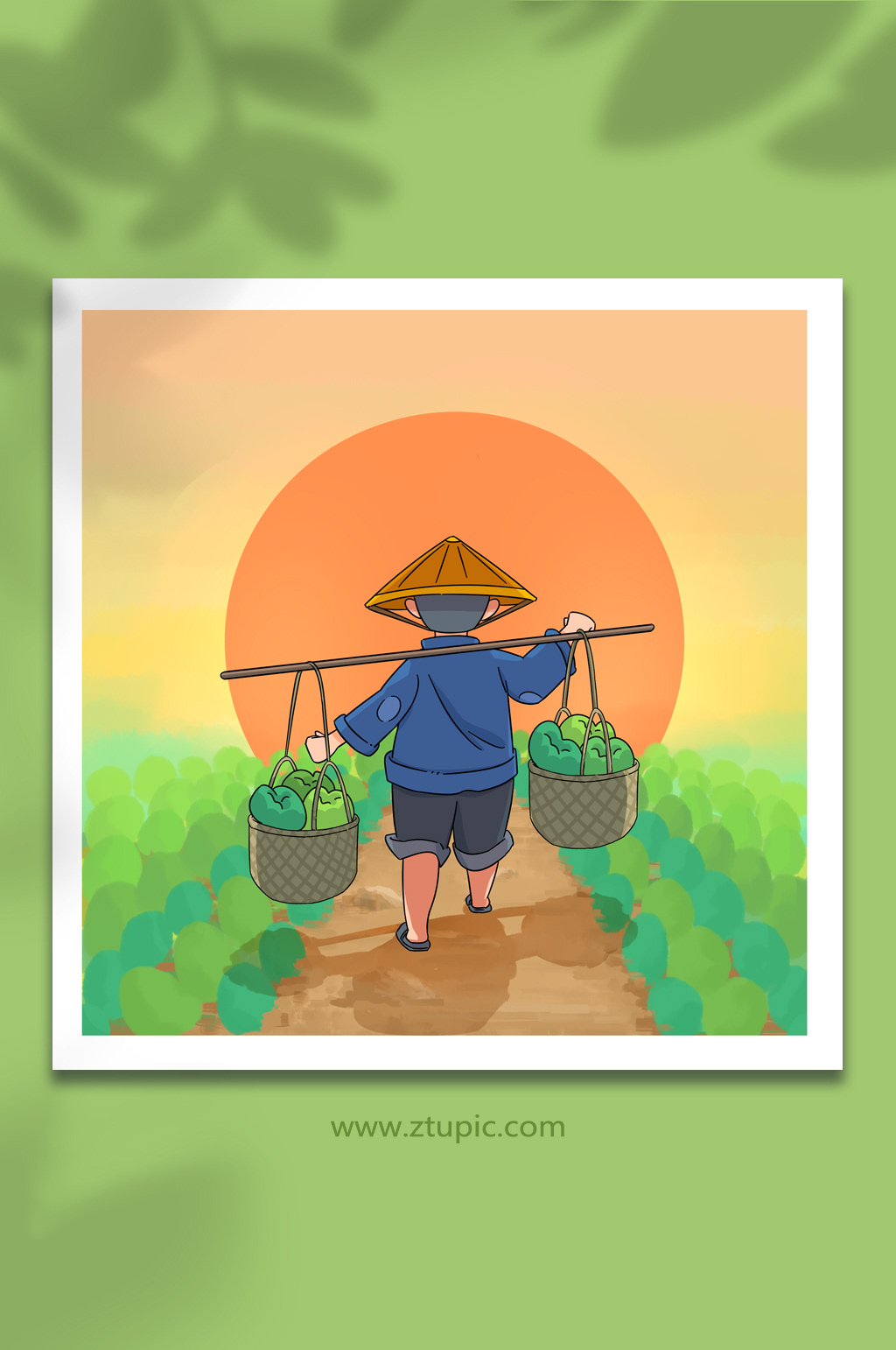 挑担素材_挑担模板_挑担设计图片免费下载-众图网