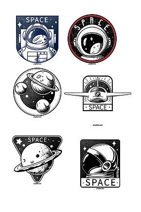 创意大气古风宇宙星球飞船元素设计素材下载-众图网