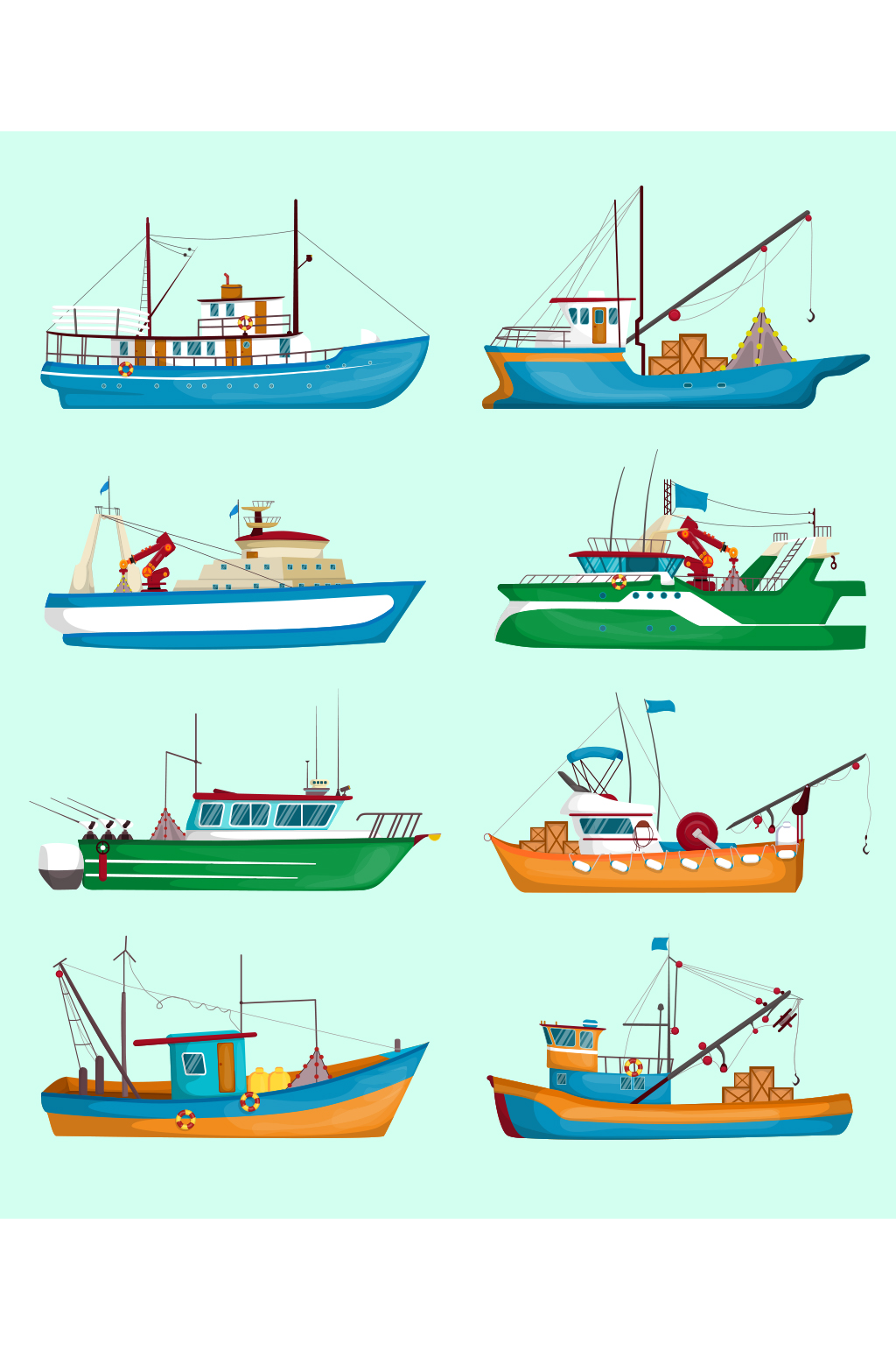 轮船海舰渔船元素设计素材下载-众图网