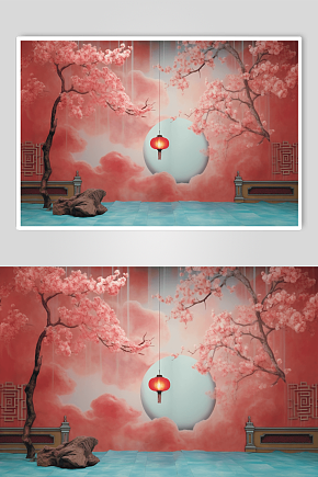 简约植物产品创意展台模板下载-编号5284050-众图网