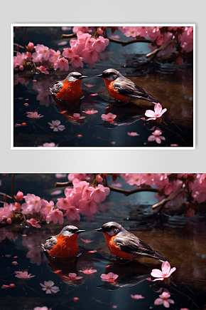 数字艺术鸳鸯动物素材下载-众图网