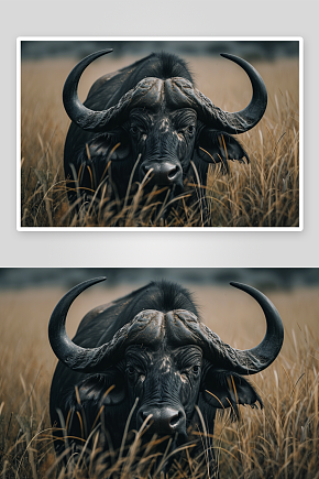 数字艺术AI高清实拍水牛图片素材下载-众图网