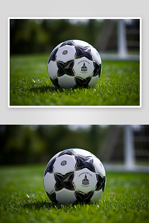 球场草坪上的足球场景素材下载-众图网