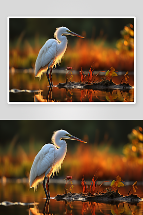 野外湖里捕鱼的鹈鹕场景素材下载-众图网