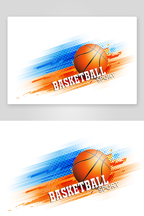 创意矢量篮球运动元素素材下载-众图网