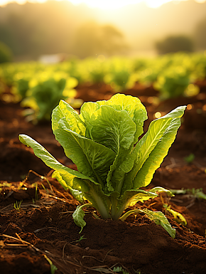 菜园子里生长的蔬菜素材下载-众图网