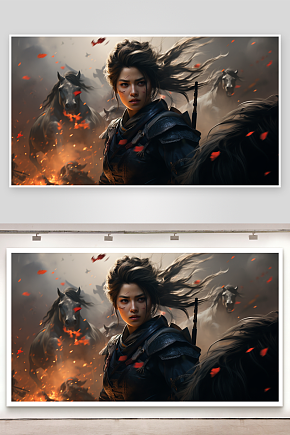 创意古代武士侠客人物场景素材下载-众图网