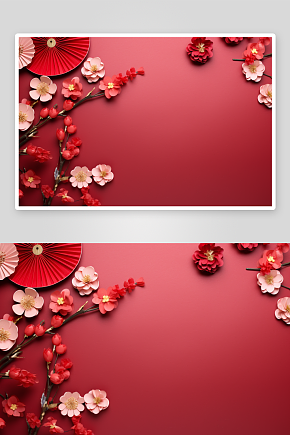 红色喜庆的春节背景素材下载-众图网