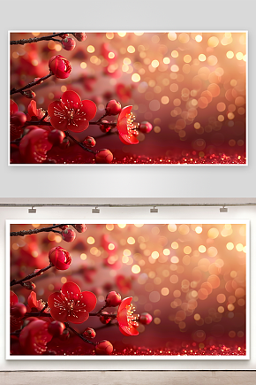 红色喜庆春节背景素材下载-众图网