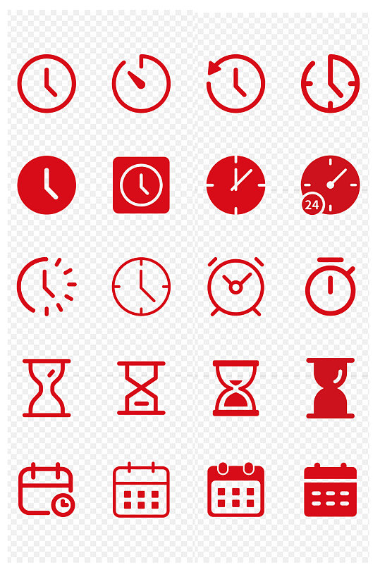 时间图标素材_时间图标模板_时间图标设计图片免费下载-众图网