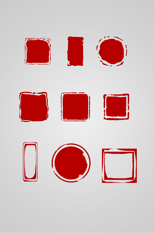 免扣红色印章设计素材模板下载-编号3095454-众图网