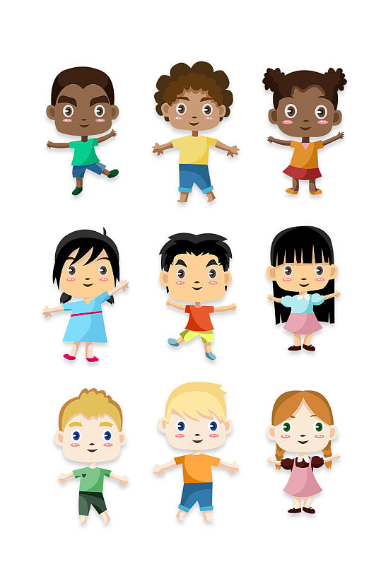 外国卡通儿童素材_外国卡通儿童模板_外国卡通儿童设计图片免费下载-众图网
