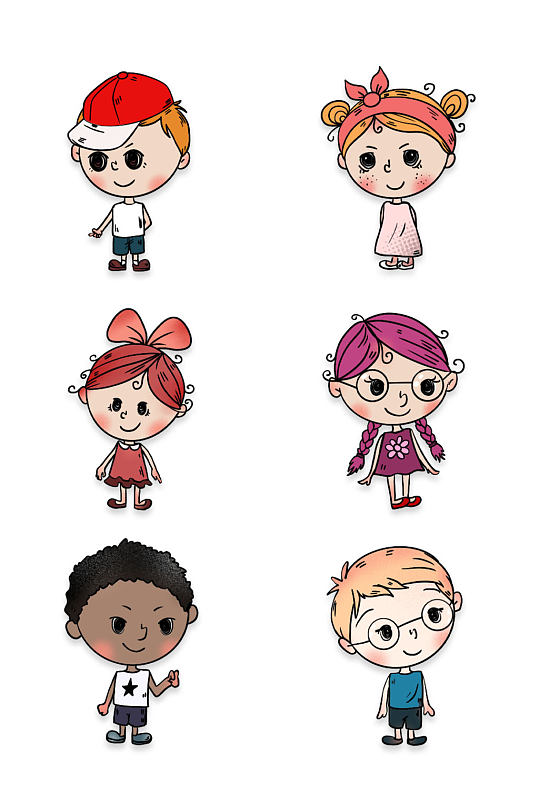 外国卡通小孩图片-外国卡通小孩素材下载-众图网