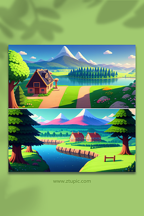 简约头像风景图片模板下载-编号5347301-众图网