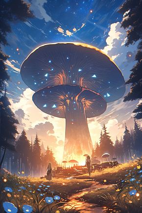 AI数字艺术精美场景插画素材下载-众图网