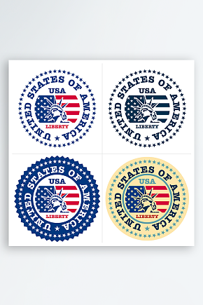 美国图标美国标志设计素材下载-众图网