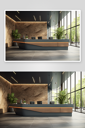 高端大气的公司前台展示素材下载-众图网