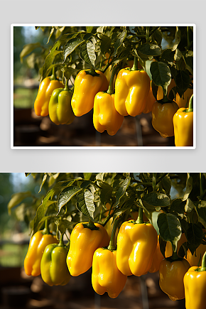 菜园子里的彩椒背景素材下载-众图网