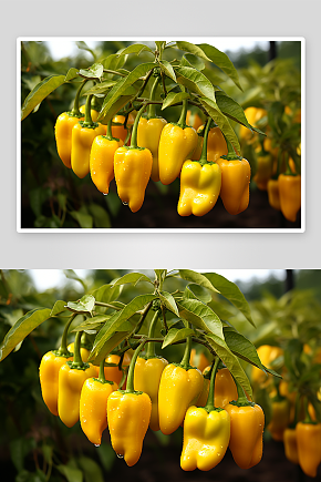 菜园子里的彩椒背景素材下载-众图网