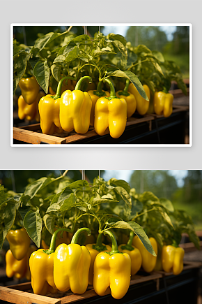 菜园子里的彩椒背景素材下载-众图网