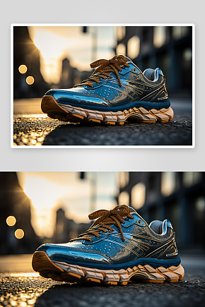 漂亮的跑步鞋特写素材下载-众图网