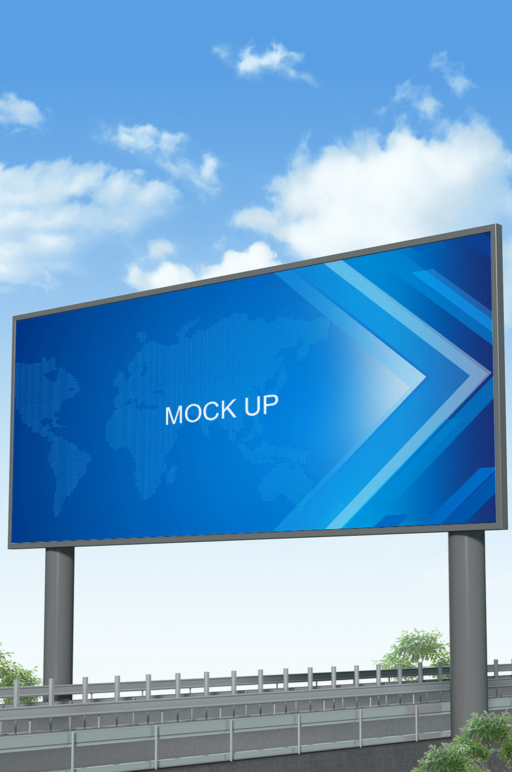原创高速公路广告牌样机制作素材下载-众图网