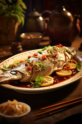 数字艺术鱼餐饮静物高清拍摄图模板下载-编号5362113-众图网