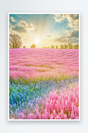 春天美景花背景自然城市高空图片素材下载-众图网