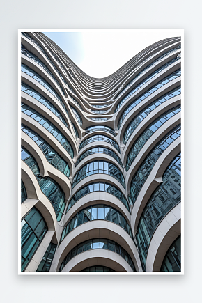 安徽省合肥市奥园城央壹品现代建筑仰天俯视素材下载-众图网