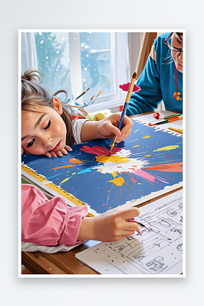 家庭教育插画图片素材下载-众图网