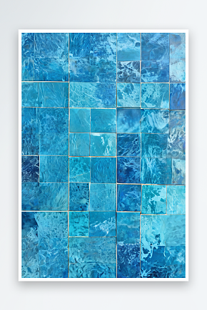 游泳池蓝色方形瓷砖照片素材下载-众图网