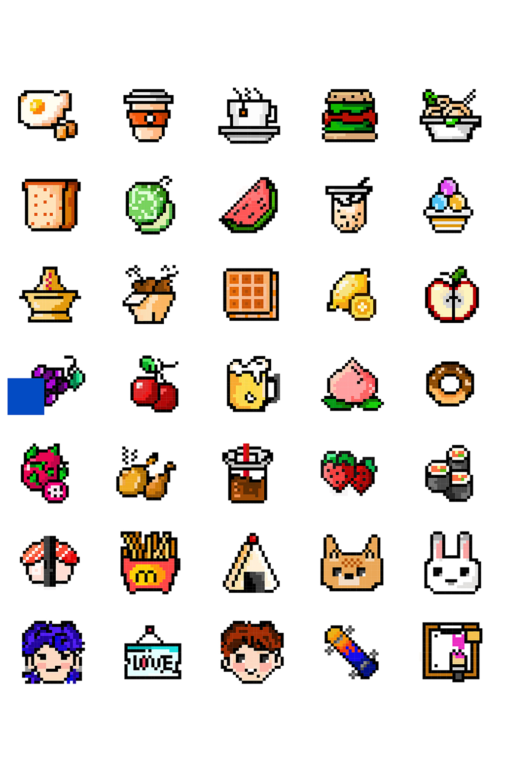 马赛克风格icon素材_马赛克风格icon模板_马赛克风格icon设计图片免费下载-众图网